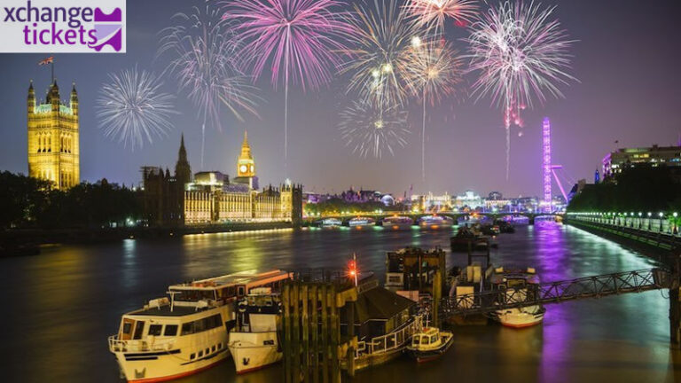 Spectacular Thames London New Year Eve Fireworks